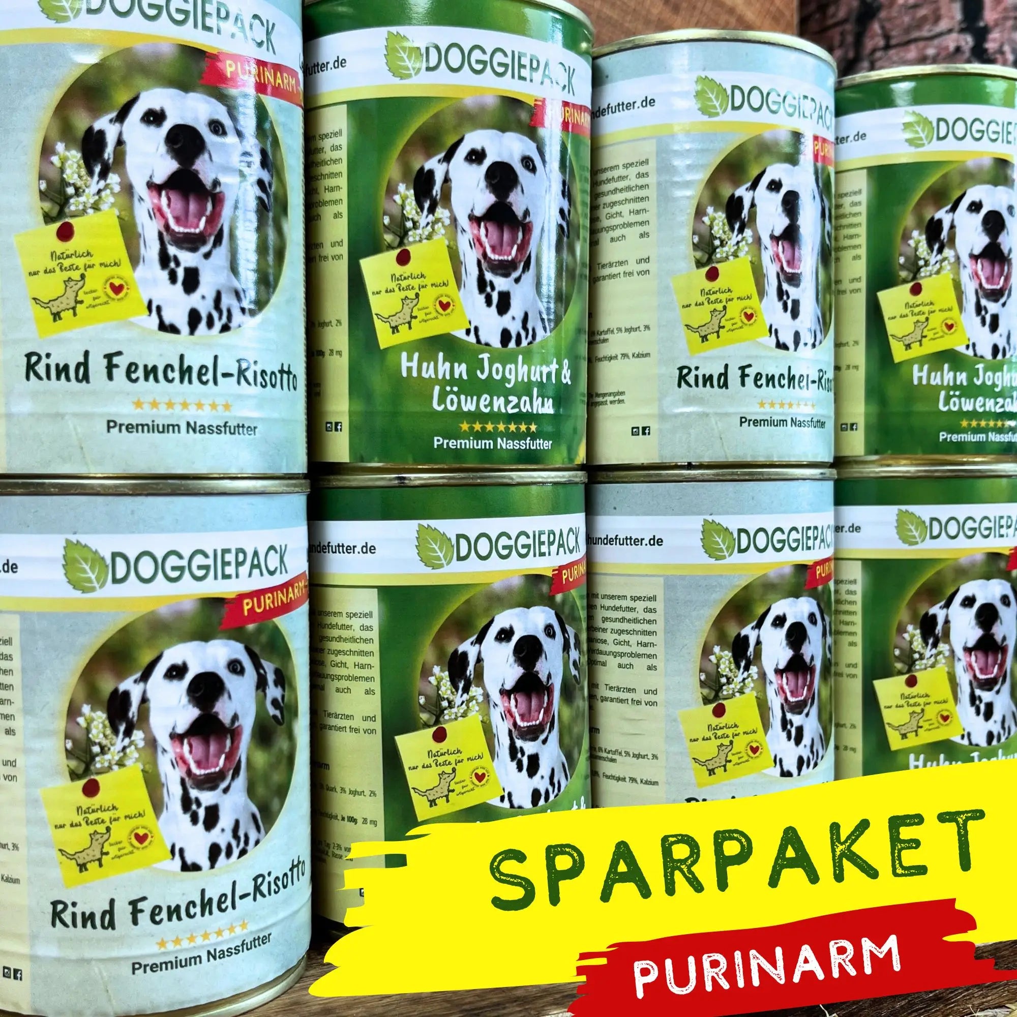 Sparpaket Nassfutter purinarm - Doggiepack Hundefutter aus Deutschland