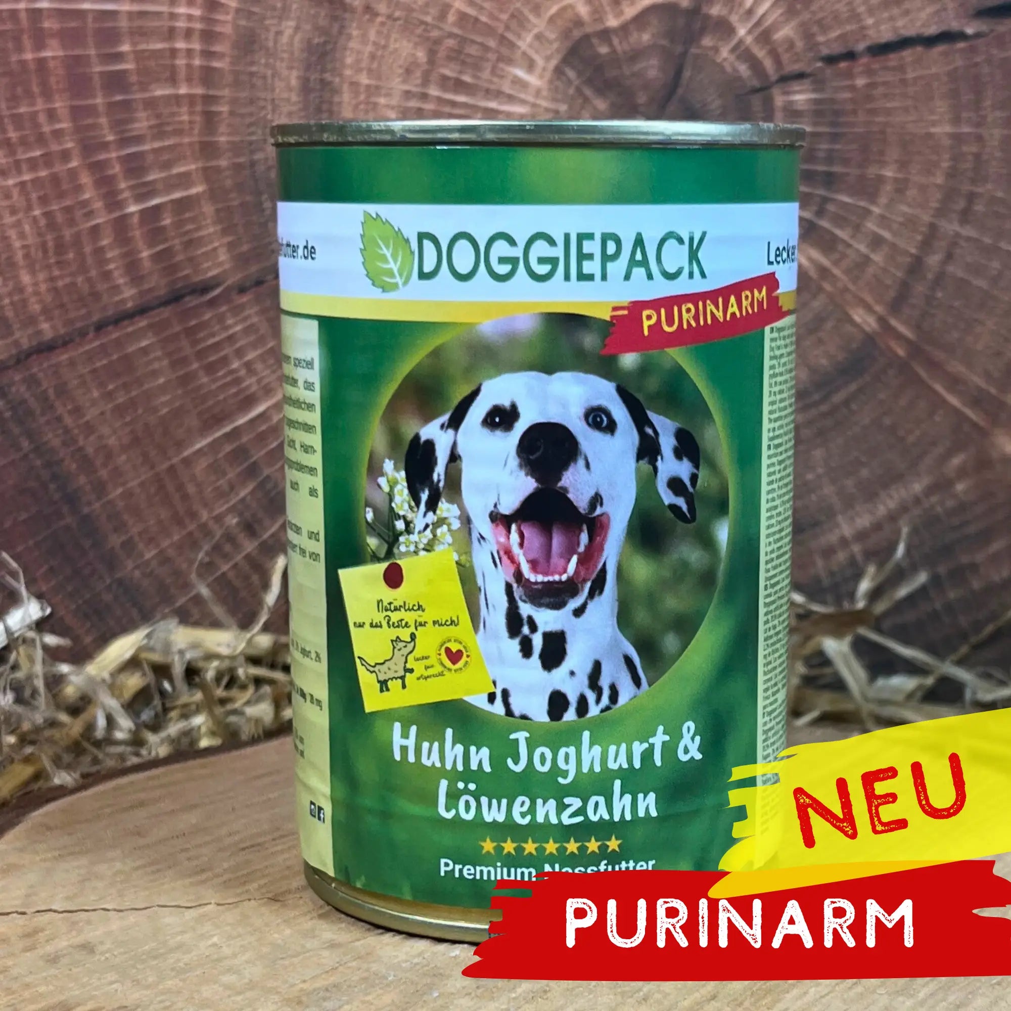 Huhn Joghurt-Löwenzahn purinarm - Doggiepack Hundefutter aus Deutschland